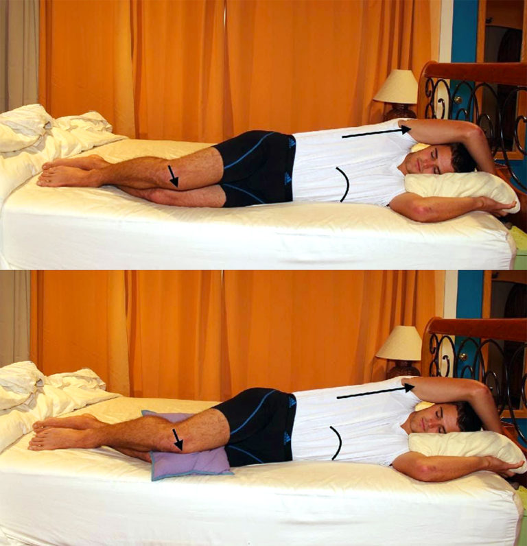 Lying on Left Side - Tim Manahan’s Osteopathic Services